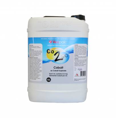 Cobalt 2 go - Liquid Cobalt Sulphate | Vet Products | Vetpak - NZ
